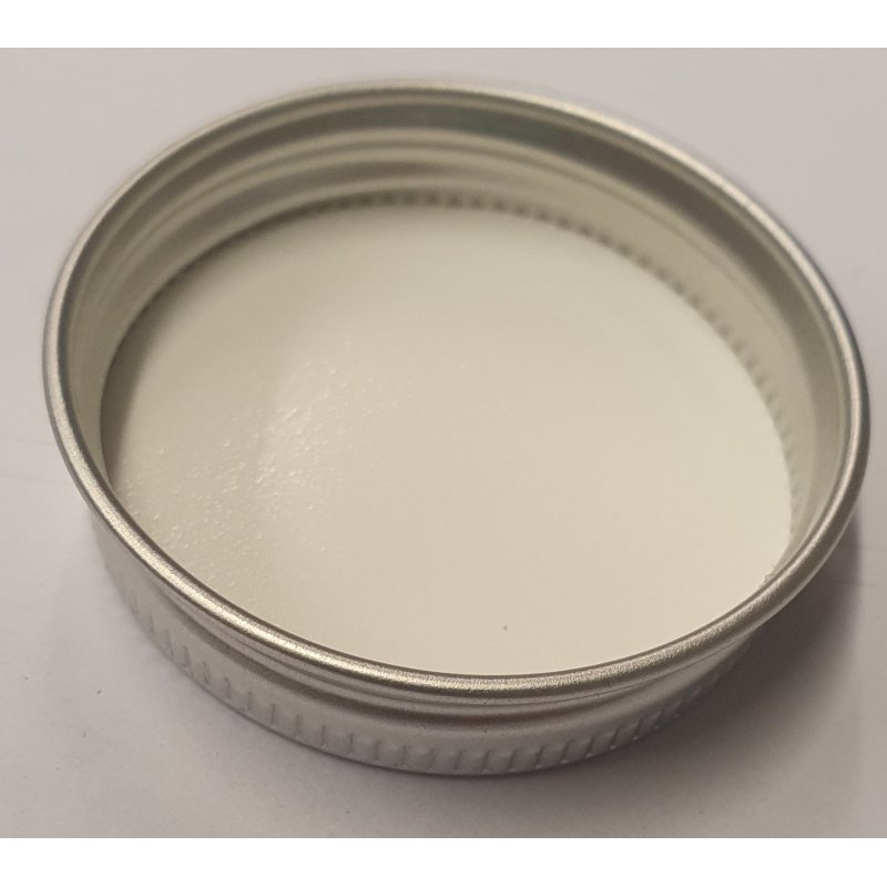 Clear Glass Ointment jar 120 ml supplied with 58mm black wadded lid